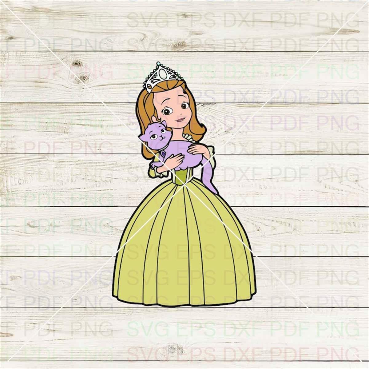 Princess Amber Sofia The First 011 Svg Dxf Eps Pdf Png, Cric | Inspire ...