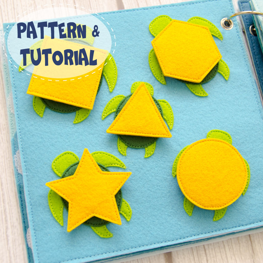 Quiet book page, Under the sea, Pattern and Tutorial | Inspire Uplift