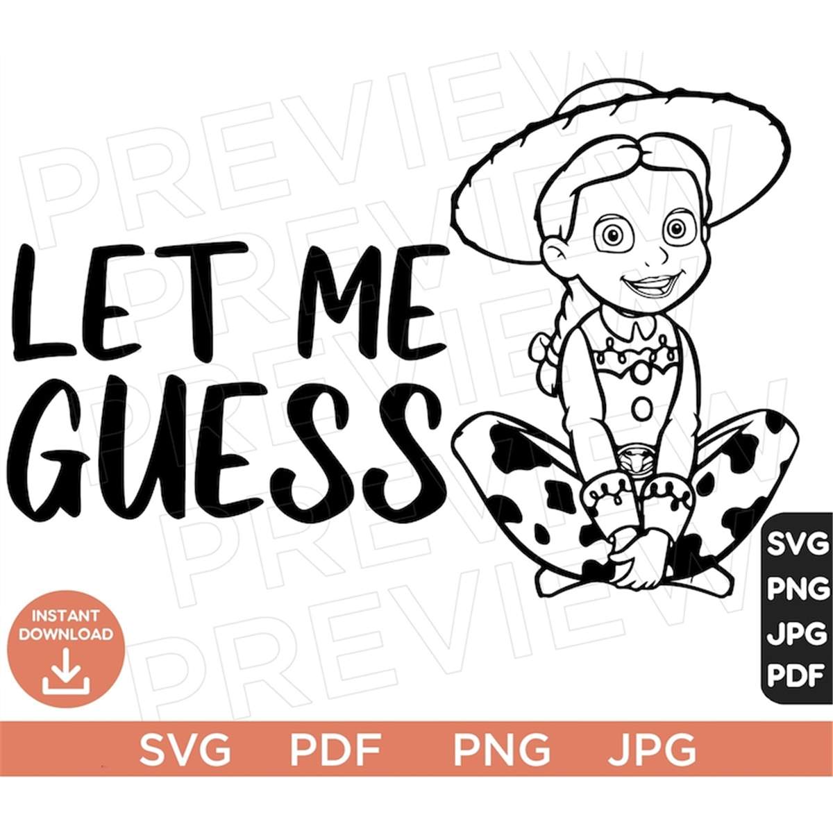 Let Me Guess Svg, Jessie Toy Story Svg Ears svg png clipart, - Inspire ...