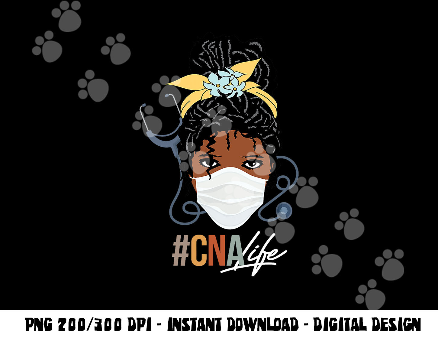 Black Woman CNA Life Emergency Nurse Assitant First Aider pn - Inspire ...