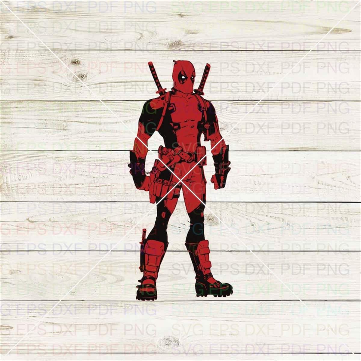 Deadpool 033 Svg Dxf Eps Pdf Png, Cricut, Cutting file, Vect | Inspire ...