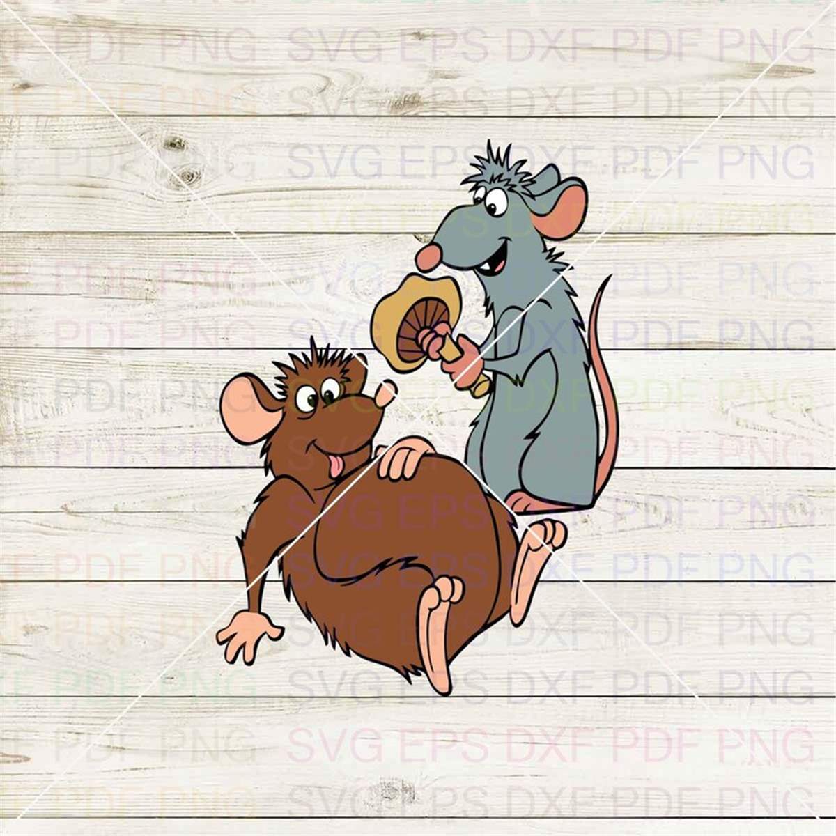 Mouse Remy And Emile Ratatouille 006 Svg Dxf Eps Pdf Png, Cr | Inspire ...