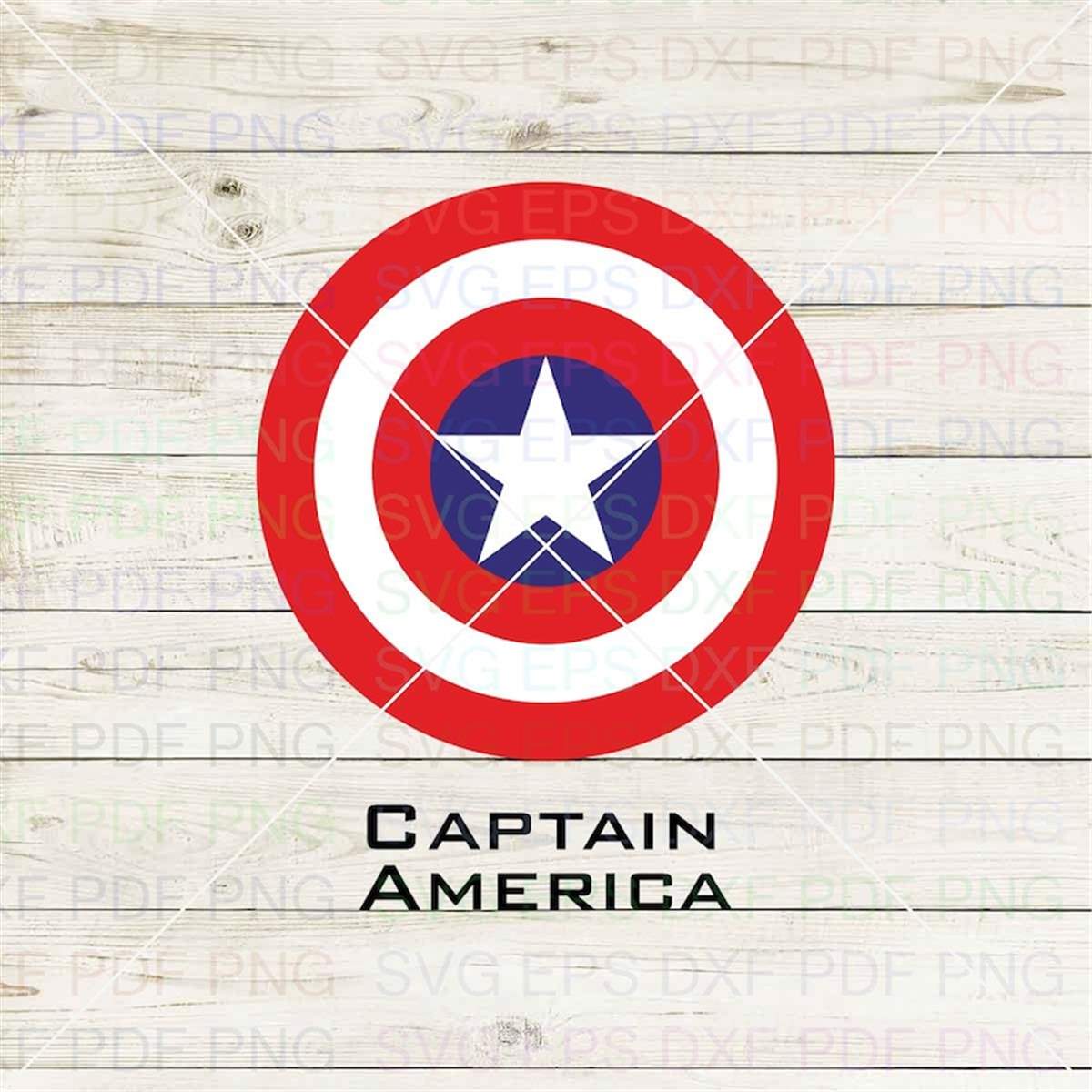 Captain America Svg Dxf Eps Pdf Png, Cricut, Cutting file, V | Inspire ...
