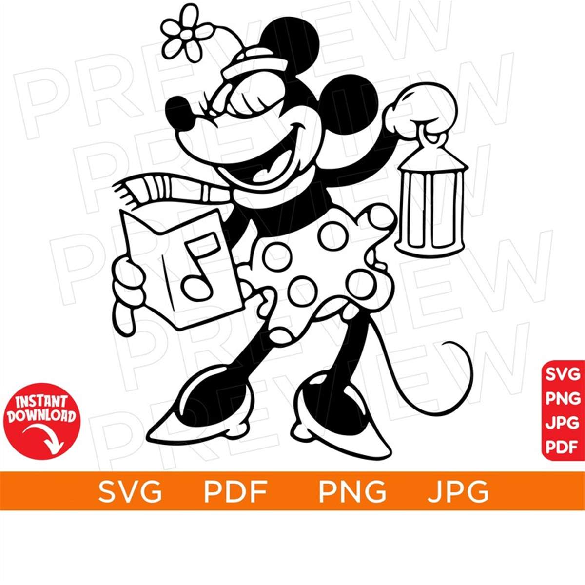 Minnie Mouse Vector Svg, Minnie Ears SVG Mouse png, Disneyla - Inspire ...