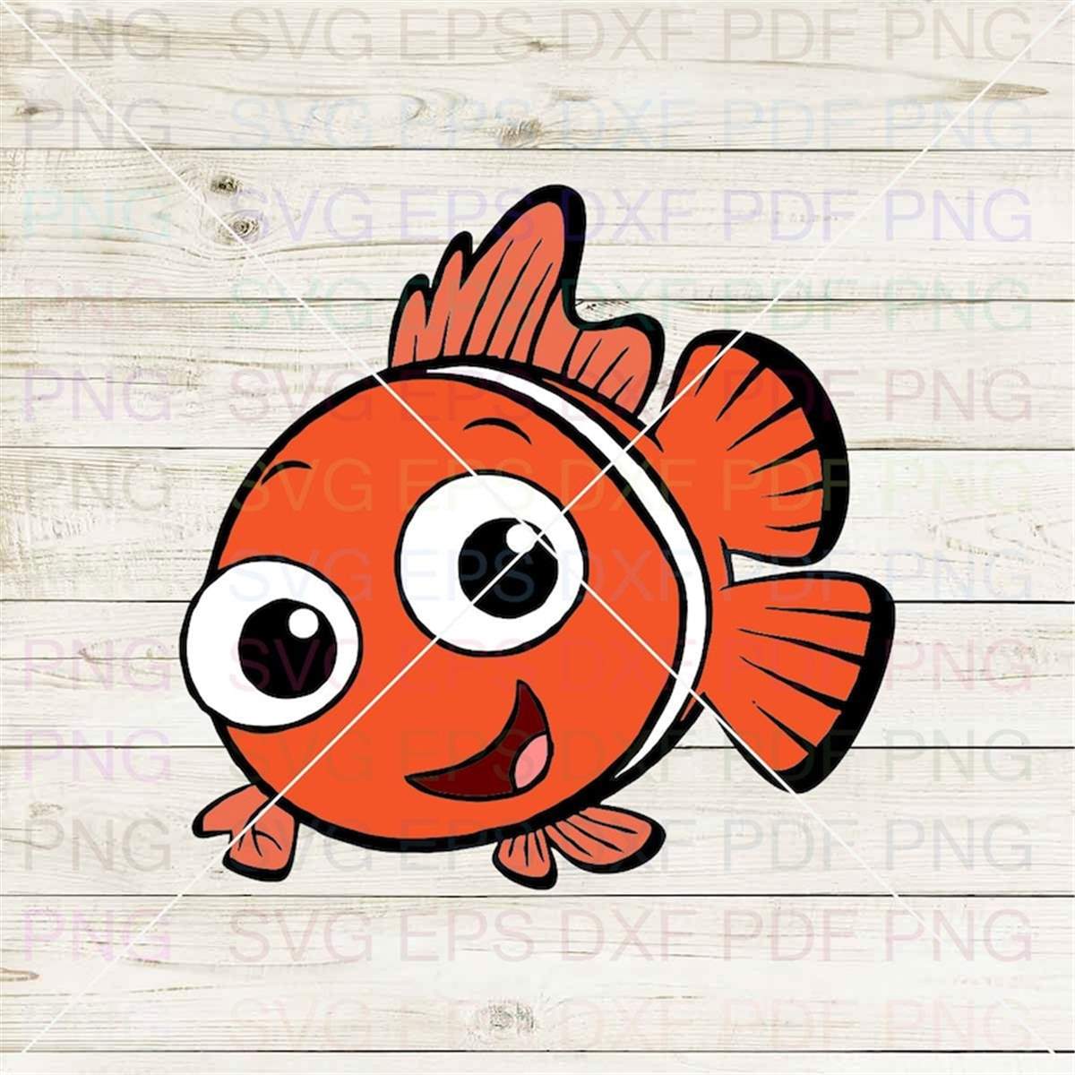 Nemo Finding Nemo 028 Svg Dxf Eps Pdf Png, Cricut, Cutting f | Inspire ...