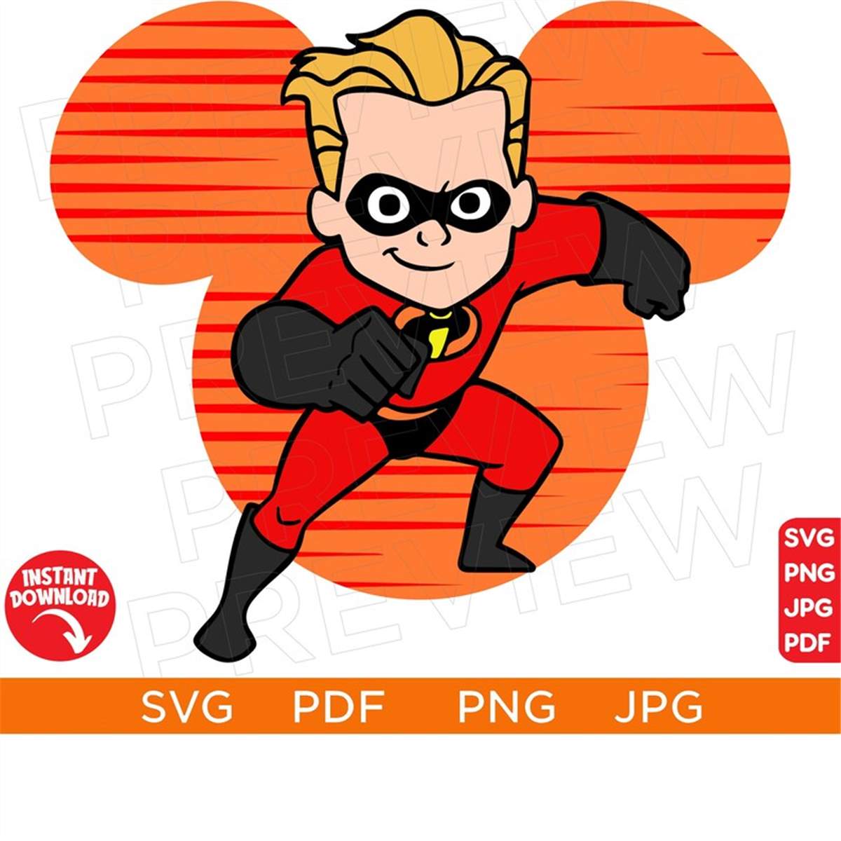 Dash Parr SVG The incredibles SVG, Disneyworld Svg Disneylan - Inspire ...