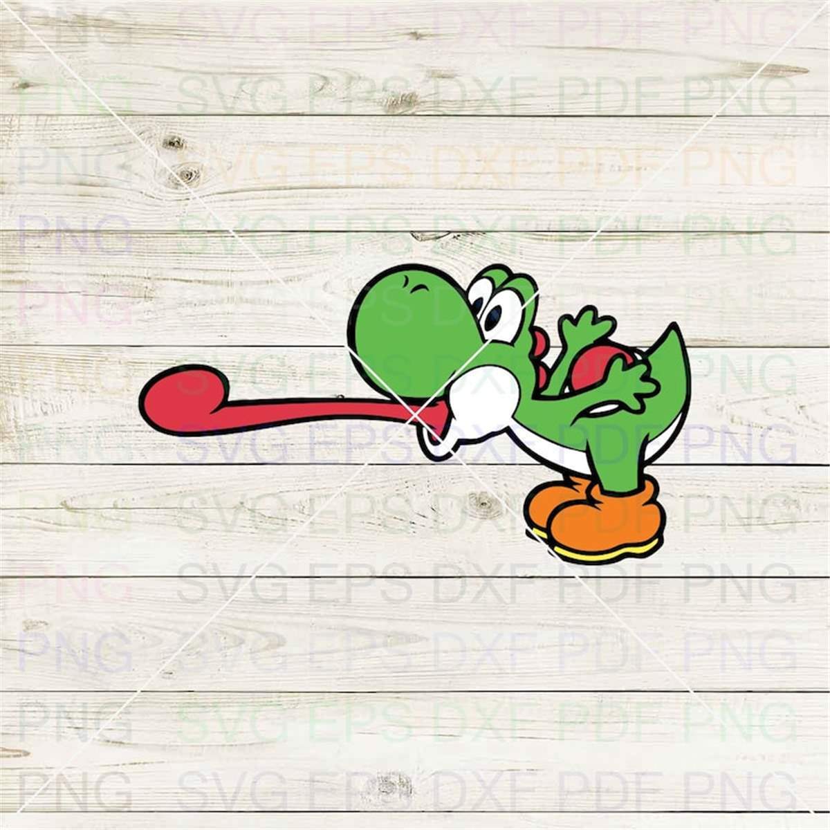 Yoshi Super Mario 013 Svg Dxf Eps Pdf Png, Cricut, Cutting f | Inspire ...