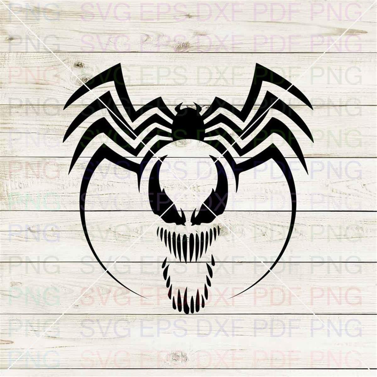 Venom Silhouette 013 Svg Dxf Eps Pdf Png, Cricut, Cutting fi | Inspire ...