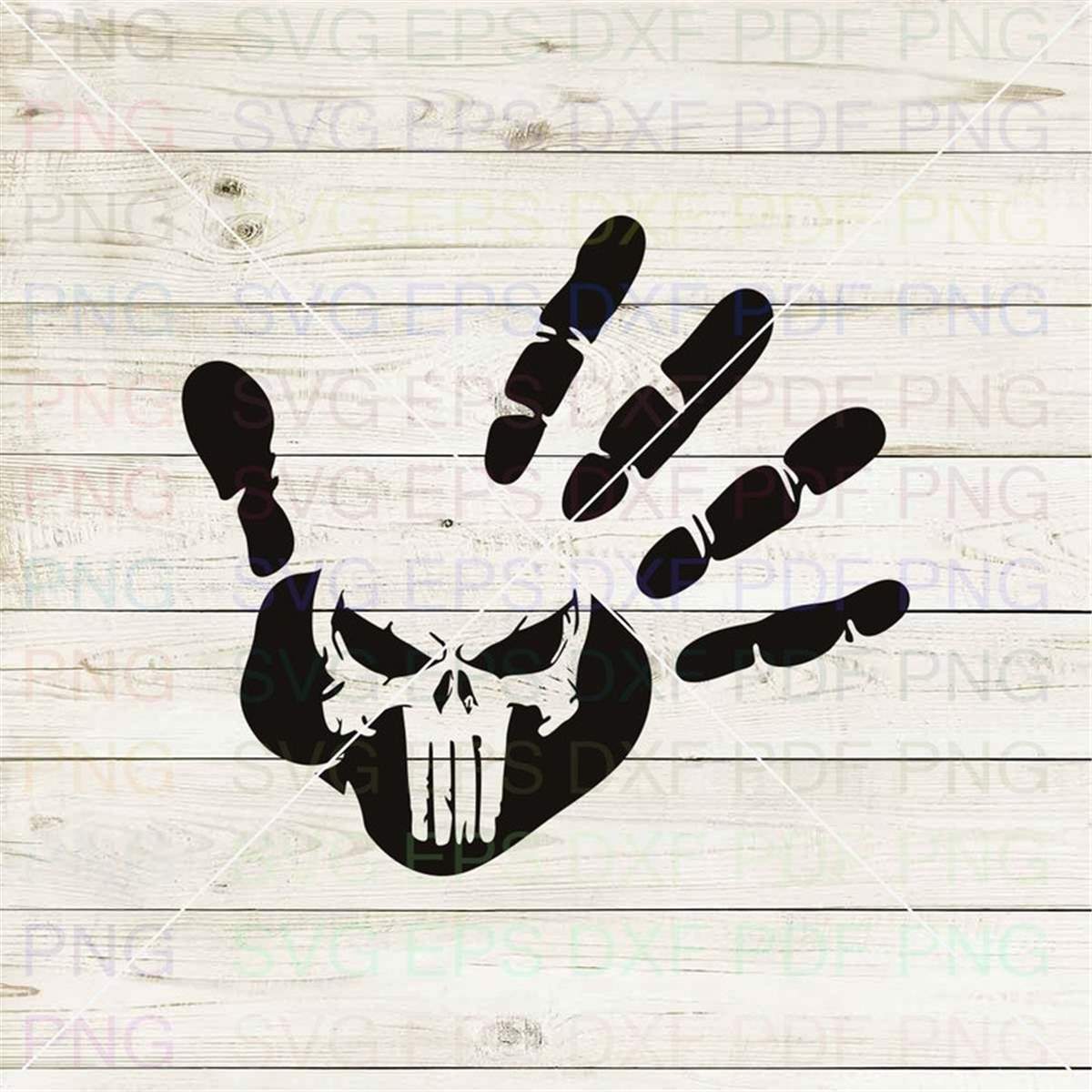 Punisher Silhouette 029 Svg Dxf Eps Pdf Png, Cricut, Cutting | Inspire ...