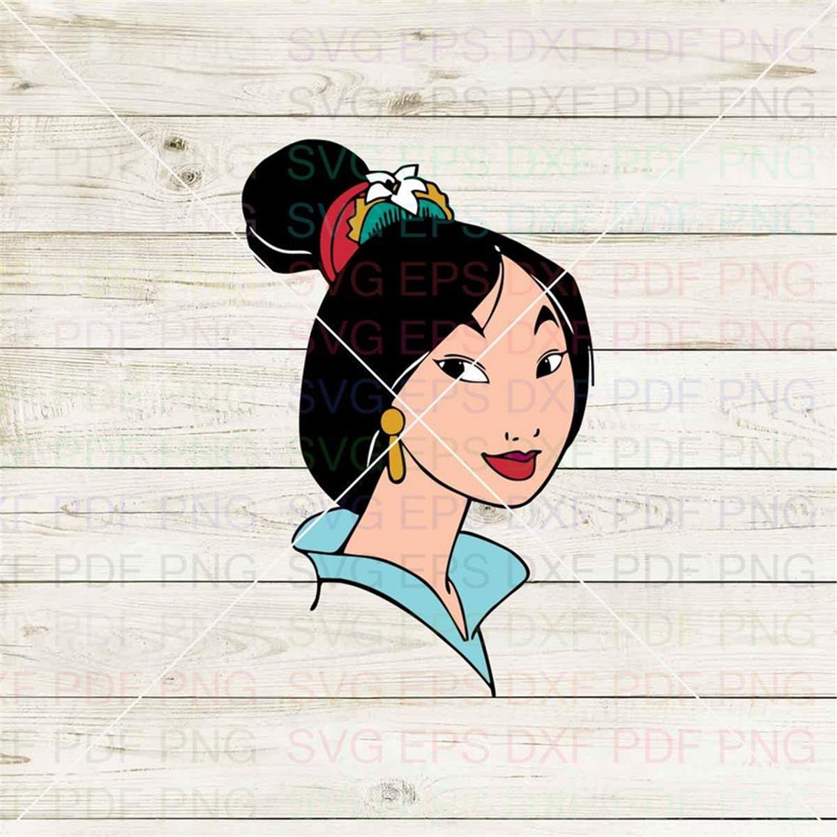 Mulan 001 Svg Dxf Eps Pdf Png, Cricut, Cutting file, Vector, | Inspire ...