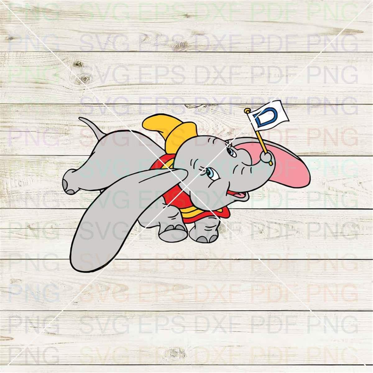 Dumbo 013 Svg Dxf Eps Pdf Png, Cricut, Cutting file, Vector, | Inspire ...