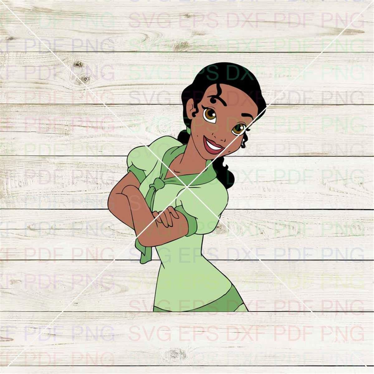 Tiana The Princess And The Frog 007 Svg Dxf Eps Pdf Png, Cri | Inspire ...
