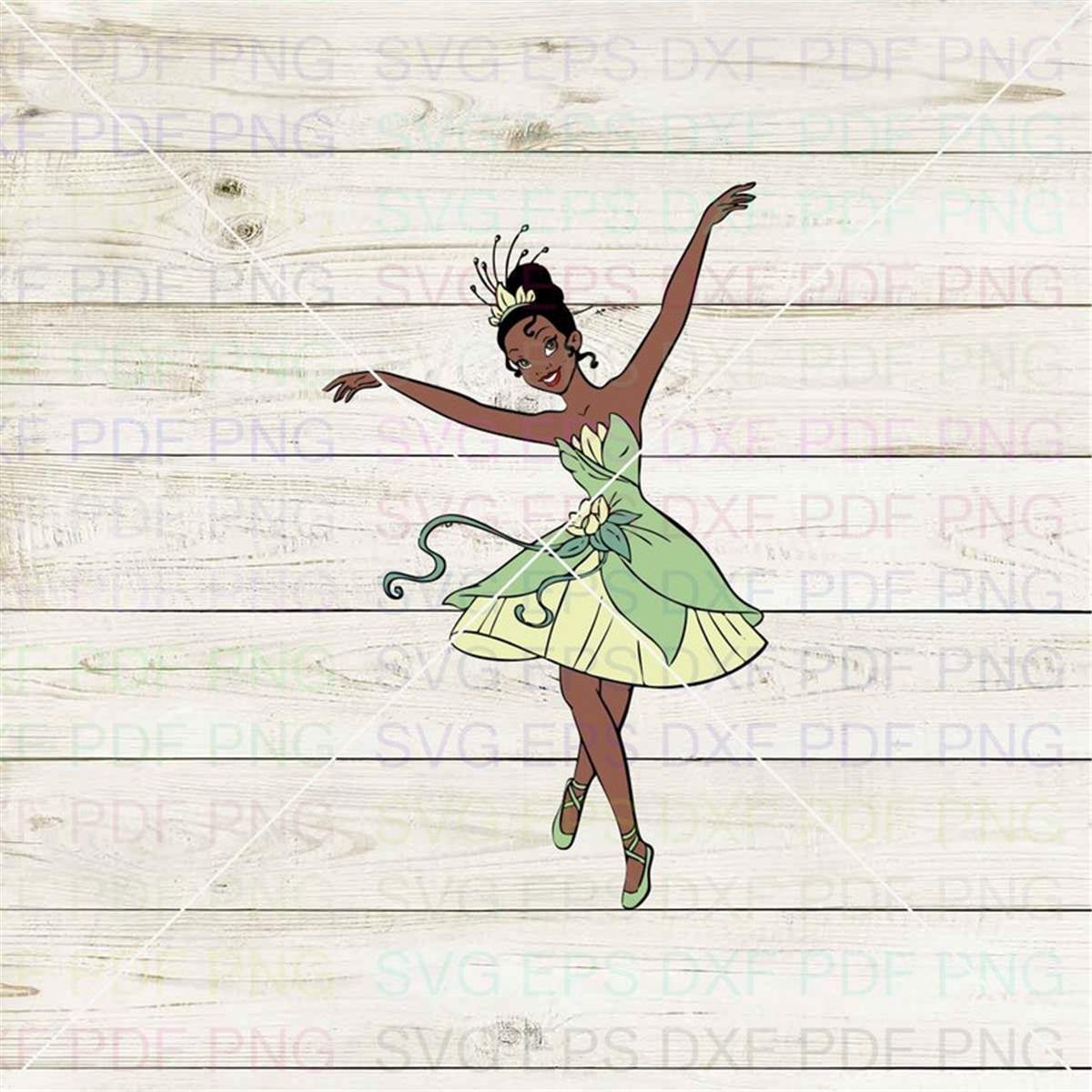 Tiana The Ballerina The Princess And The Frog 006 Svg Dxf Ep | Inspire ...