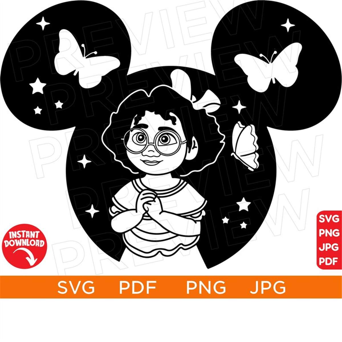 Baby Mirabel Encanto SVG Mirabel svg png clipart SVG, cut fi - Inspire ...