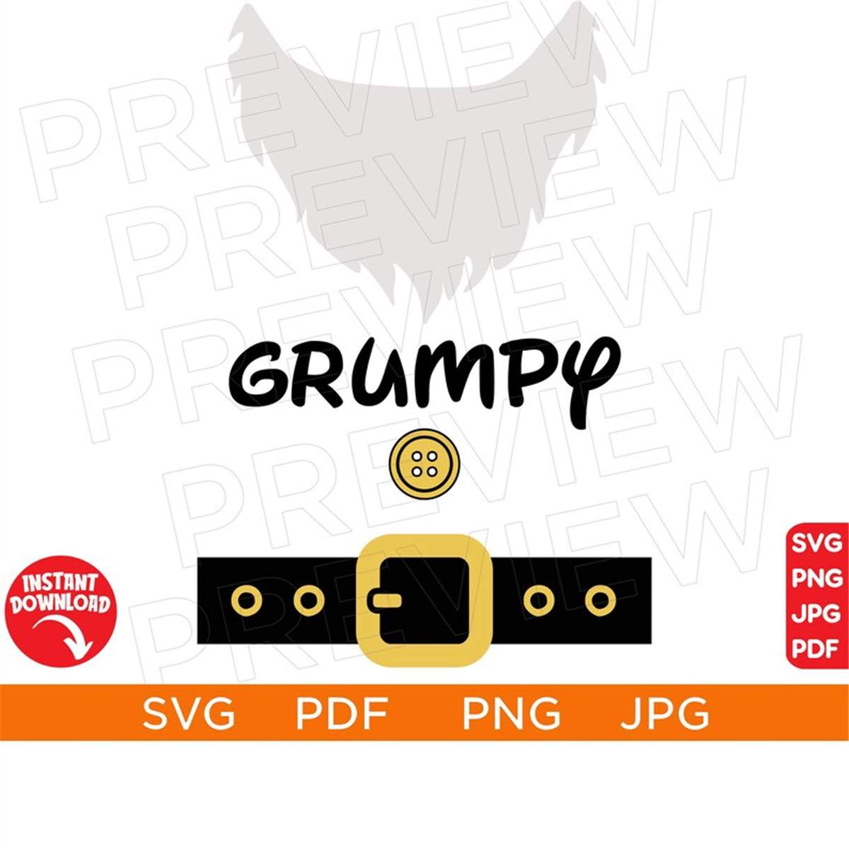 Grumpy Dwarf SVG, Snow White Seven Dwarfs SVG Grumpy Dwarfs - Inspire ...