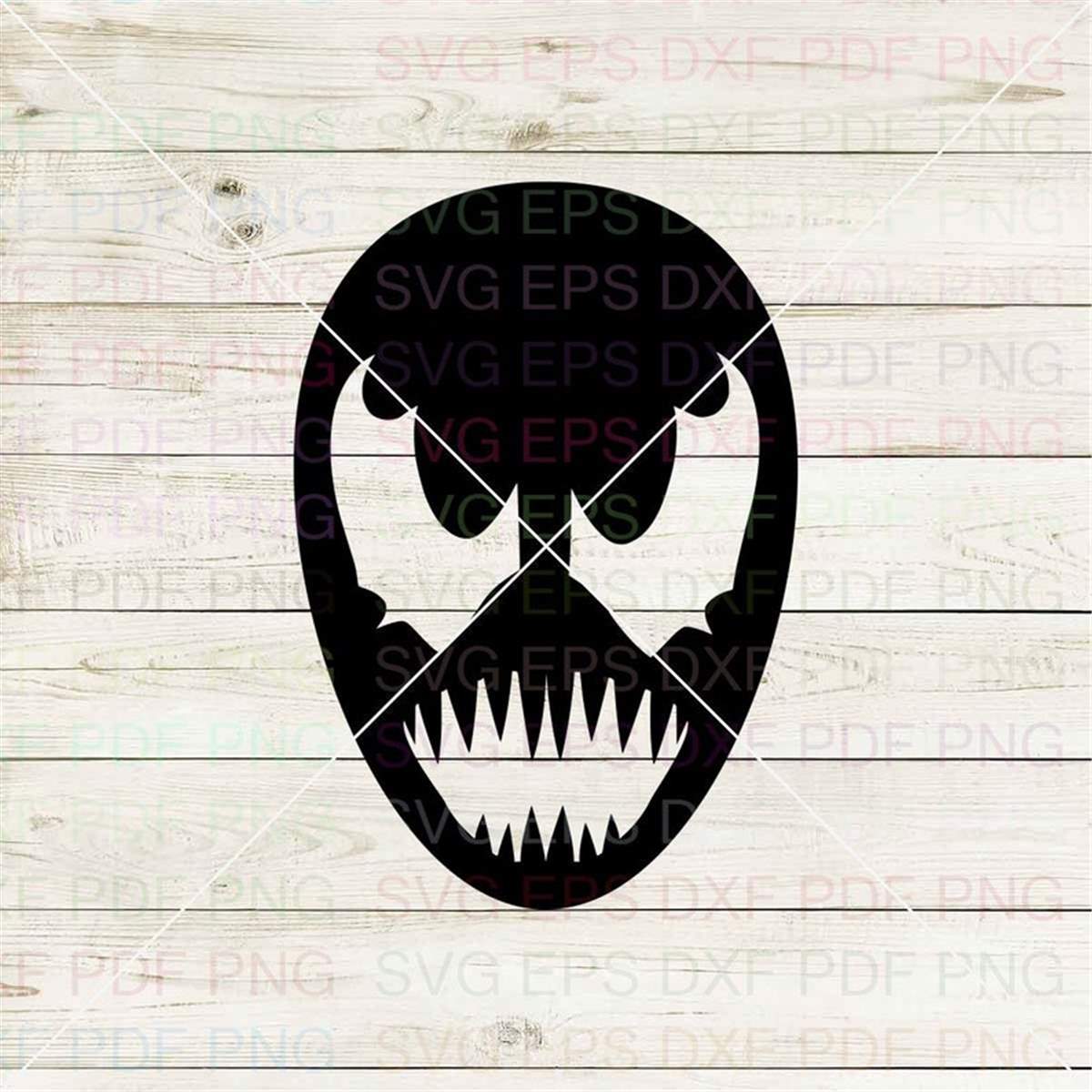 Venom Silhouette 004 Svg Dxf Eps Pdf Png, Cricut, Cutting fi | Inspire ...