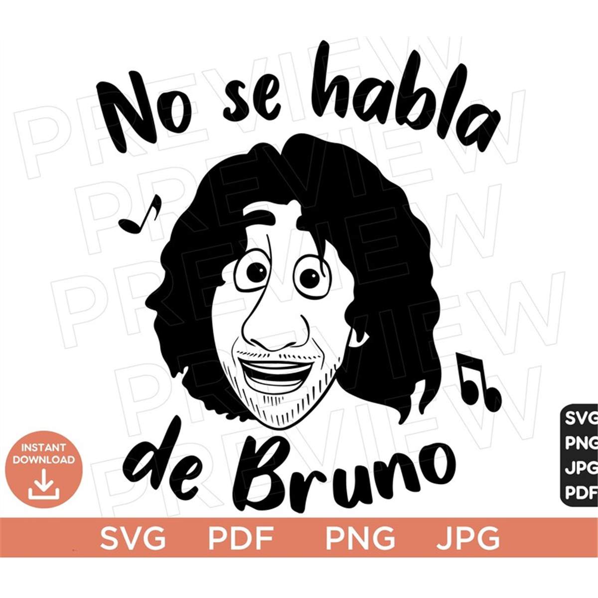 Encanto SVG Bruno svg png clipart SVG, No se habla de Bruno - Inspire ...