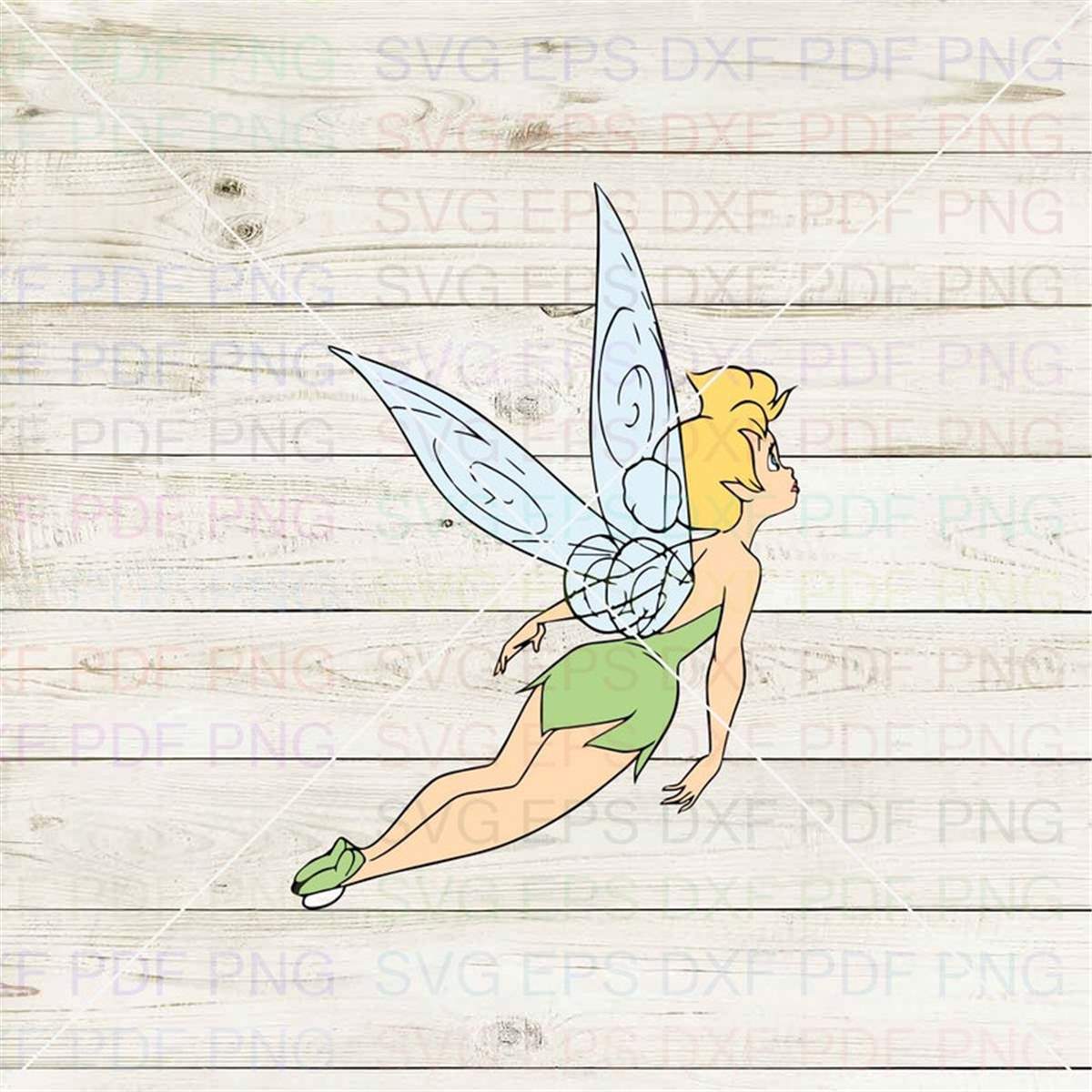 Tinker Bell 004 Svg Dxf Eps Pdf Png, Cricut, Cutting file, V | Inspire ...
