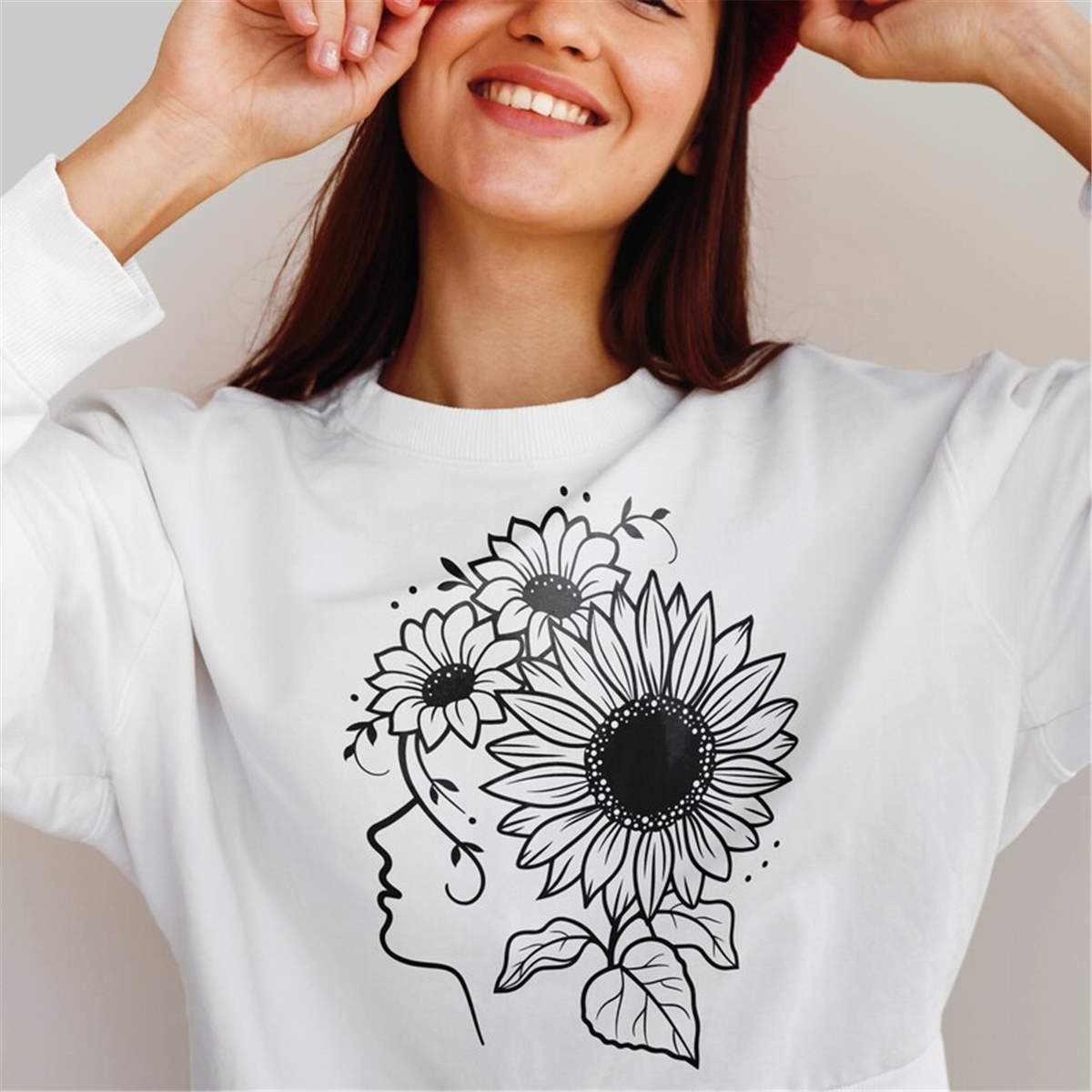 Sunflower Girl SVG PNG PDF / T-shirt svg / Cutting file / Co - Inspire ...
