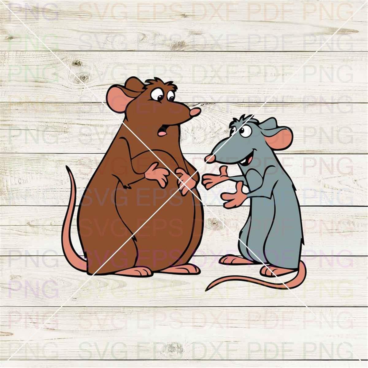 Mouse Remy And Emile Ratatouille 008 Svg Dxf Eps Pdf Png, Cr | Inspire ...
