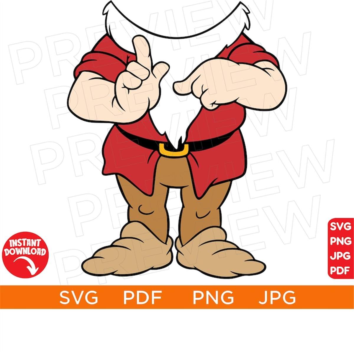 Grumpy Dwarf SVG, Snow White Seven Dwarfs SVG Grumpy Dwarfs - Inspire ...