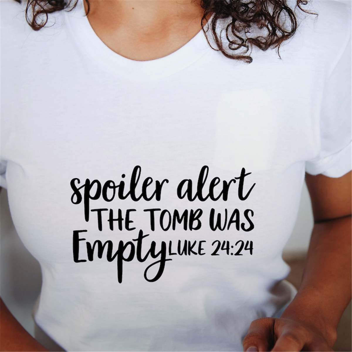 The tomb was empty SVG, Spoiler Alert SVG, Christian Svg, Je | Inspire ...