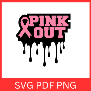 Pink Out Drip Breast Cancer Svg | Cancer Awareness Svg | Br | Inspire ...