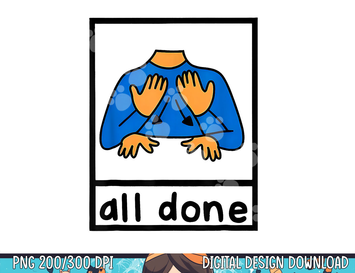 All done sign language speech pathology aac sped teacher pn - Inspire ...