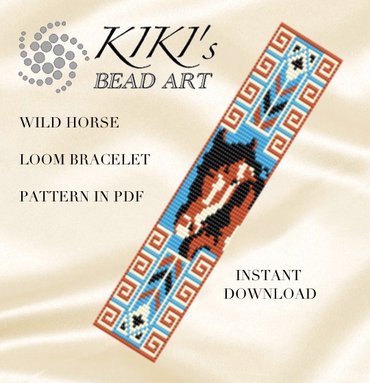 Bead loom pattern Wild horse ethnic inspired LOOM bracelet p | Inspire ...