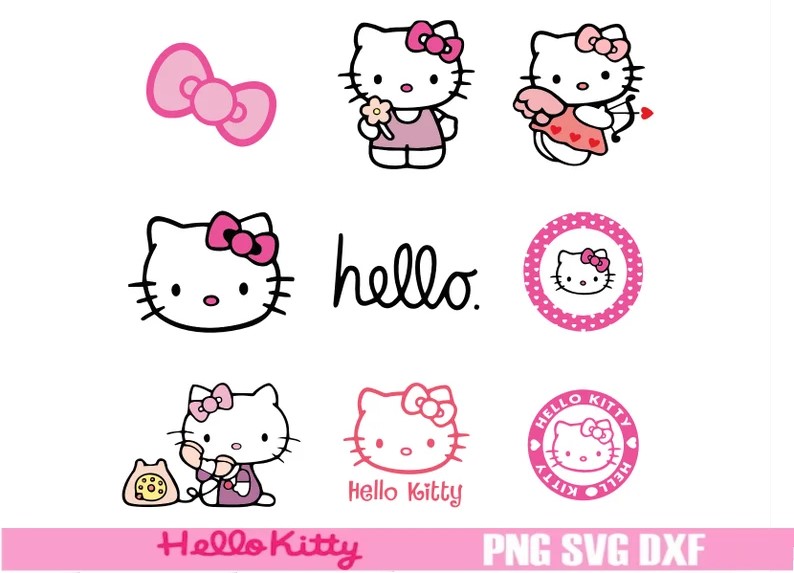 Kawaii Kitty Svg, Kawaii Kitty Svg Bundle, Cute Cat Svg, Kit - Inspire ...