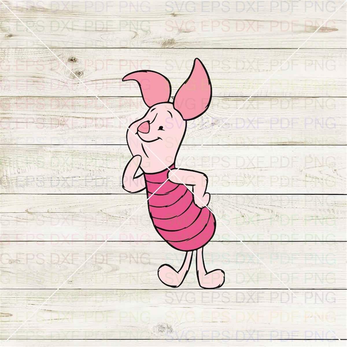 Piglet Winnie The Pooh 035 Svg Dxf Eps Pdf Png, Cricut, Cutt | Inspire ...