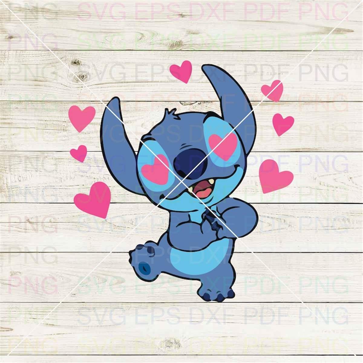 Lilo And Stitch 021 Svg Dxf Eps Pdf Png, Cricut, Cutting fil | Inspire ...