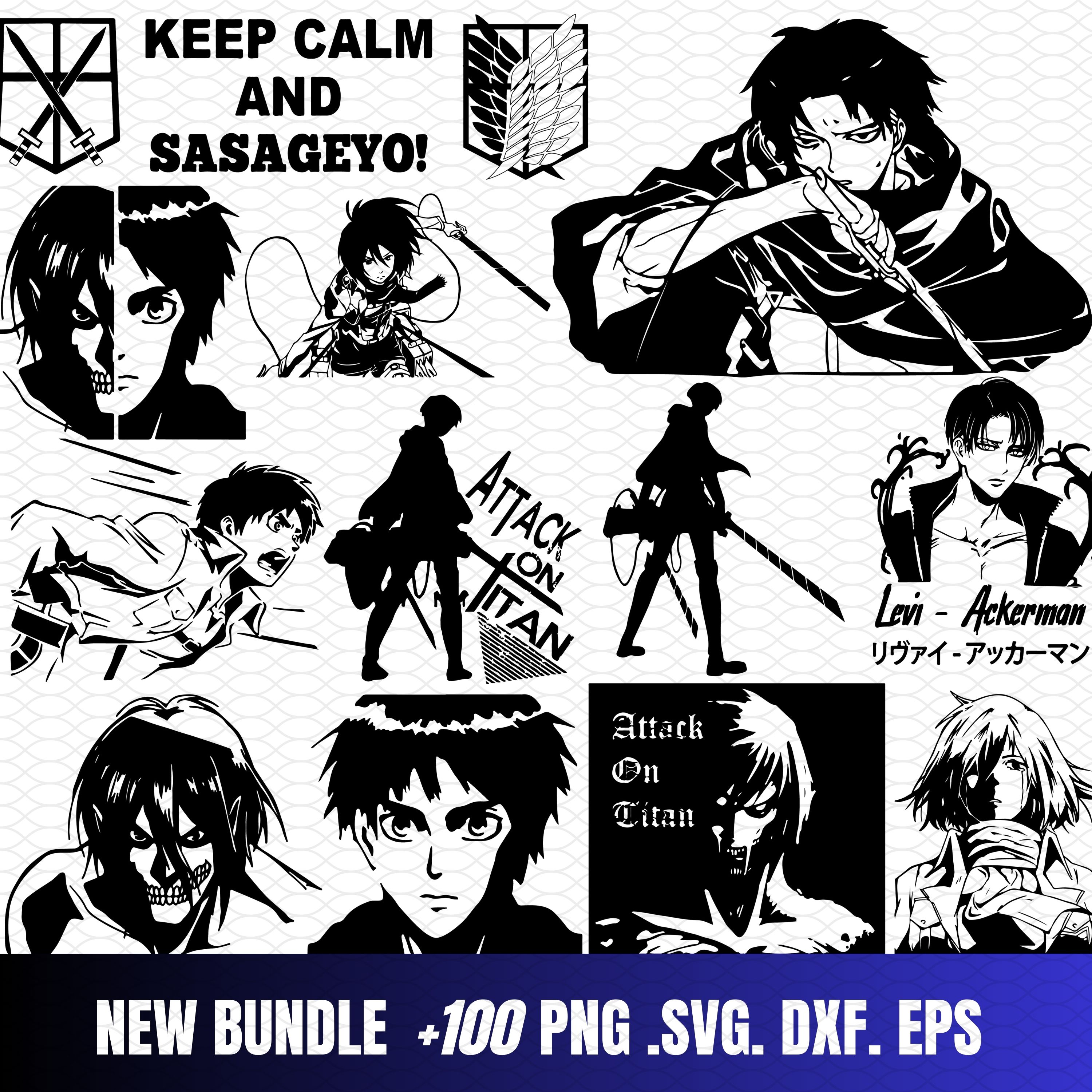 Anime SVG Bundle: Digital Download for Manga, Japanese, Cric - Inspire ...