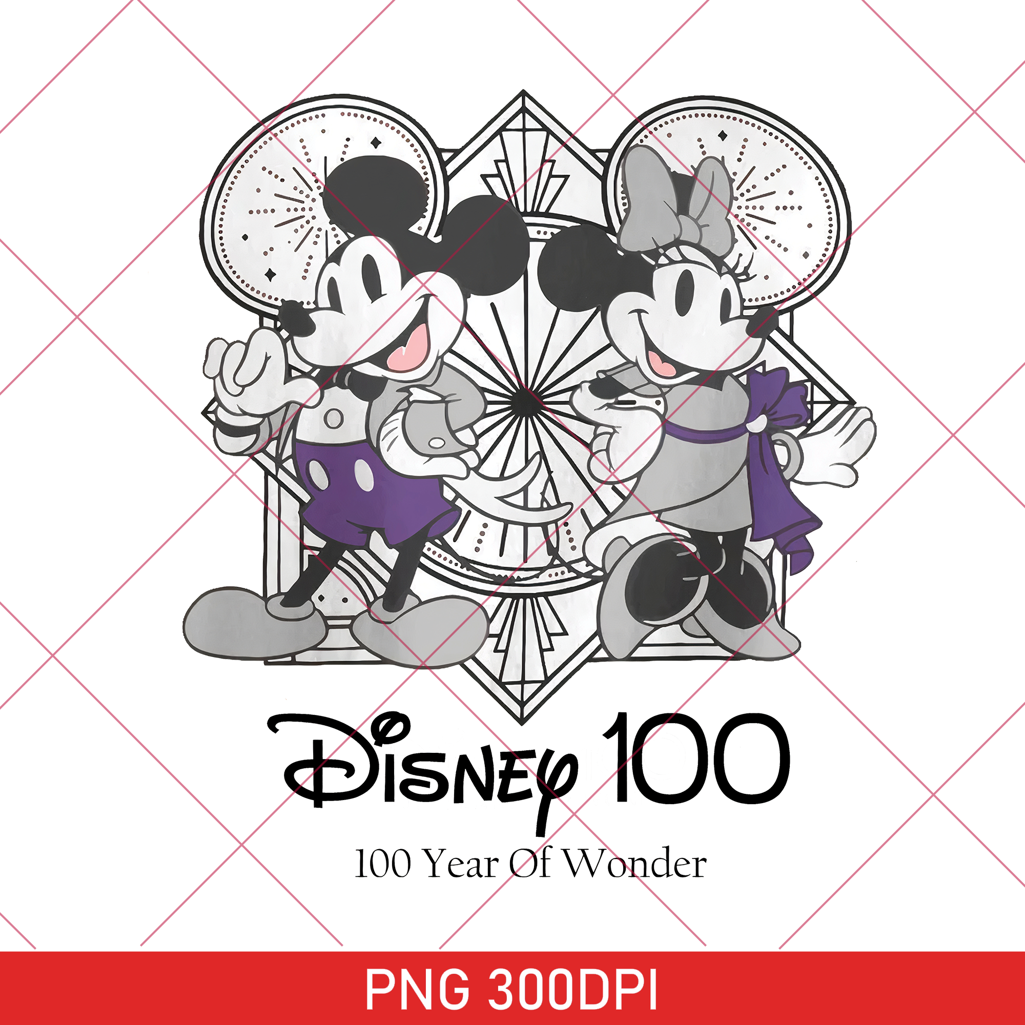 Vintage Disneyland Est 1955 100 Years Of Wonder PNG, Retro M - Inspire ...