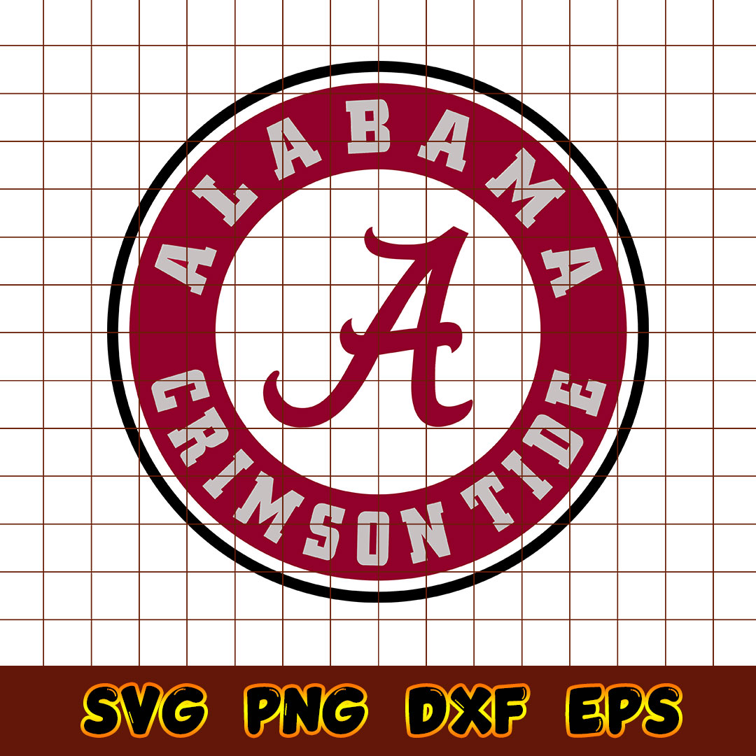 Alabama Crimson Tide Circle Logo Svg, Alabama Crimson Tide S | Inspire ...