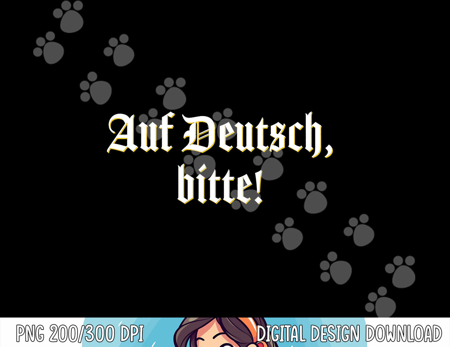 Auf Deutsch, bitte German Teacher Professor png, sublimati | Inspire Uplift