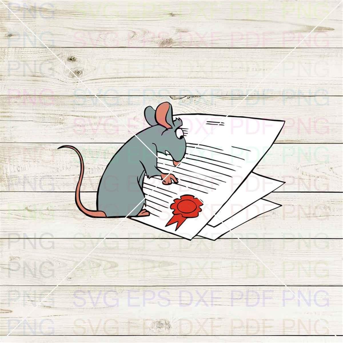 Mouse Remy Ratatouille 004 Svg Dxf Eps Pdf Png, Cricut, Cutt | Inspire ...