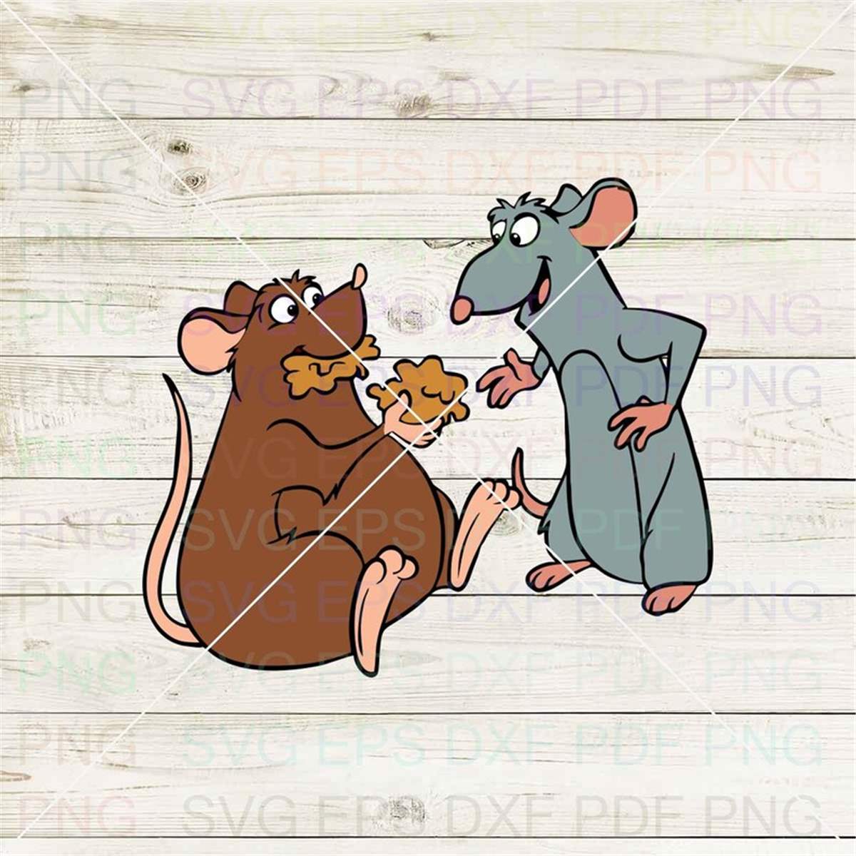 Mouse Remy And Emile Ratatouille 007 Svg Dxf Eps Pdf Png, Cr | Inspire ...