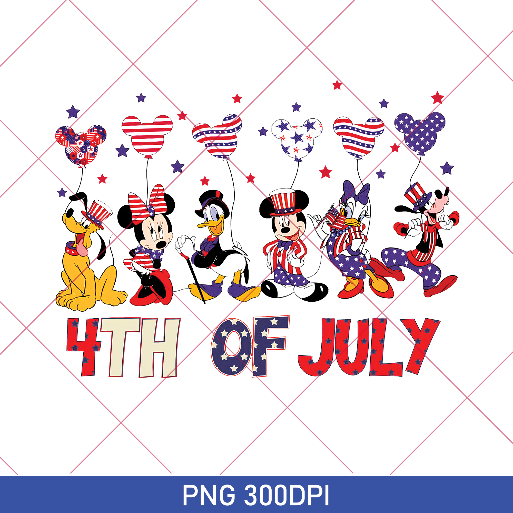 Mickey Mouse And Friends 4th of July PNG, Disney Freedom, Di | Inspire ...