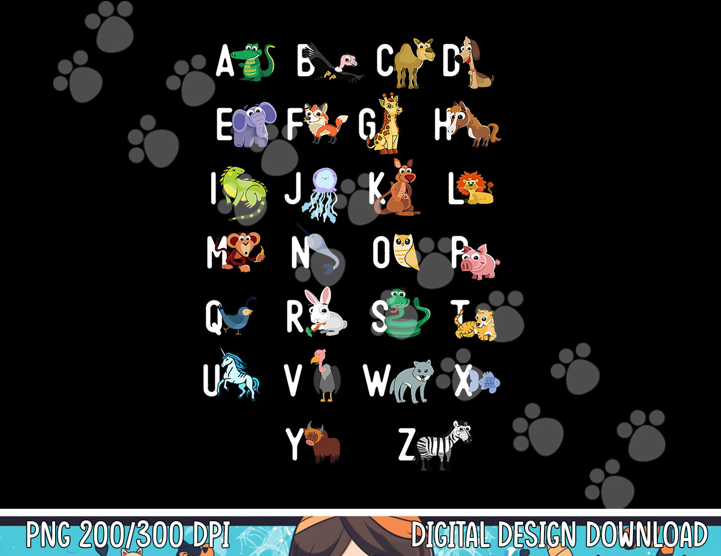 Back To School Alphabet Animals Kindergarten Teacher png, s - Inspire ...