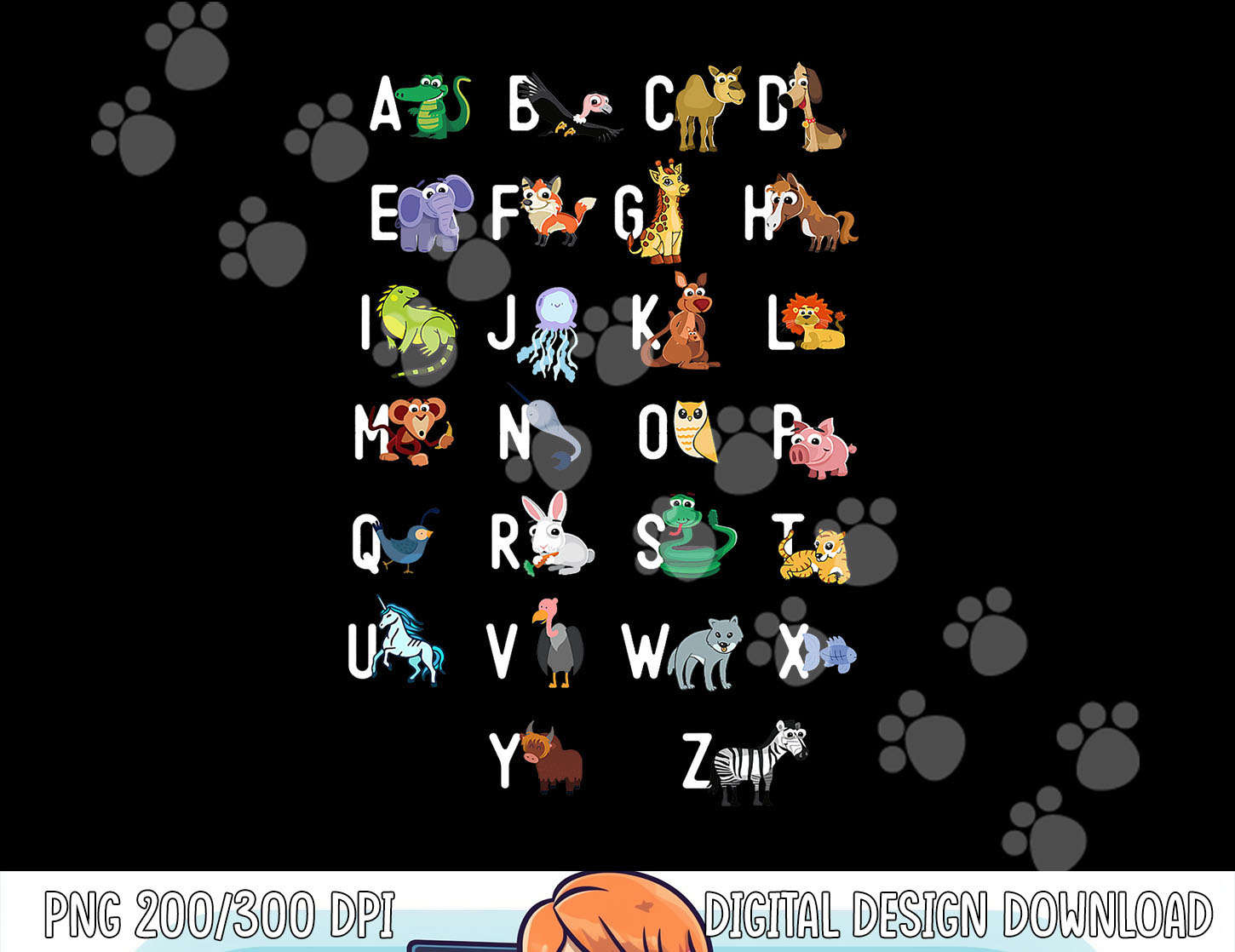Back To School Alphabet Animals Kindergarten Teacher png, s - Inspire ...