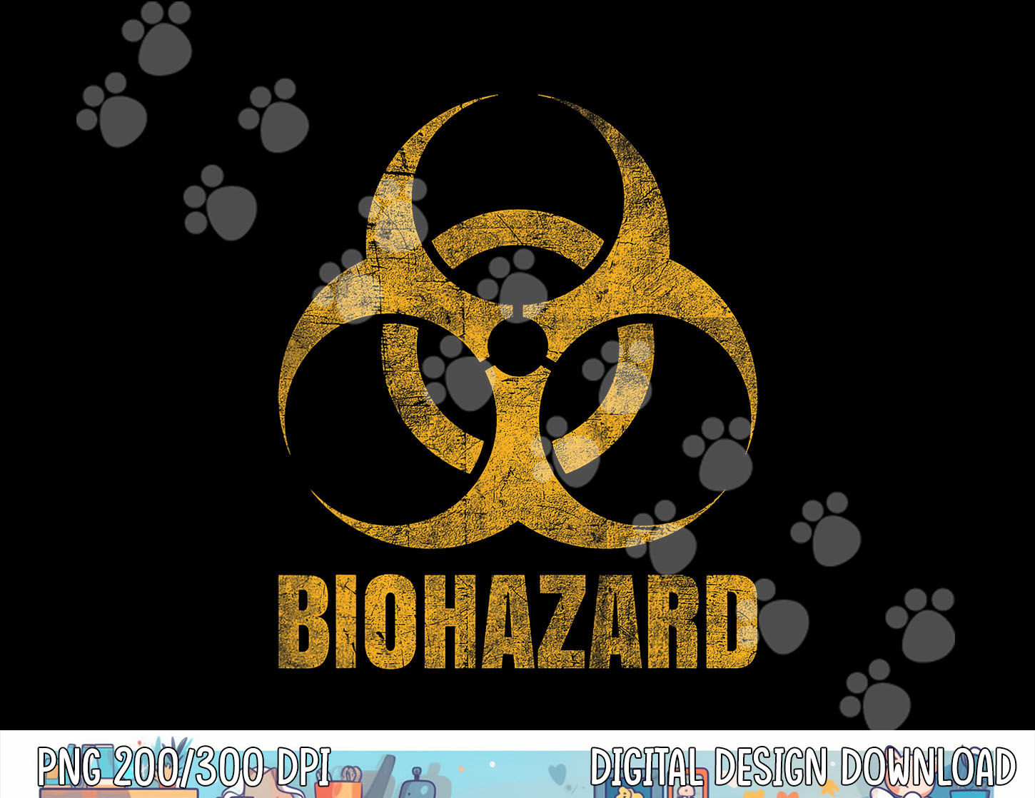 Biohazard Symbol - Distressed weathered look - Halloween fun | Inspire ...