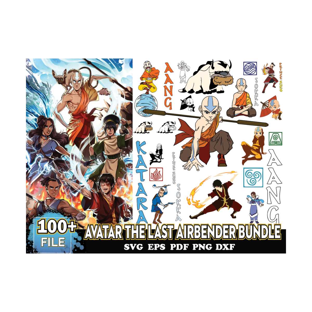 100 Avatar The Last Airbender Svg, Avatar Aang Svg | Inspire Uplift