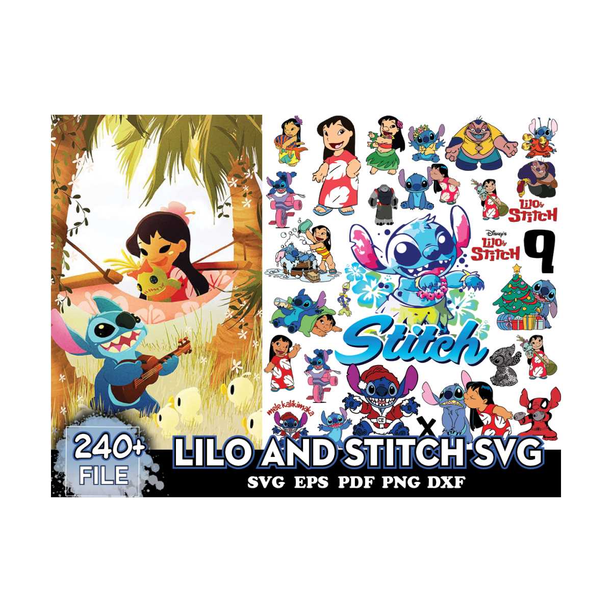 240 Files Stitch Svg, Lilo And Stitch Svg, Cartoon Svg | Inspire Uplift