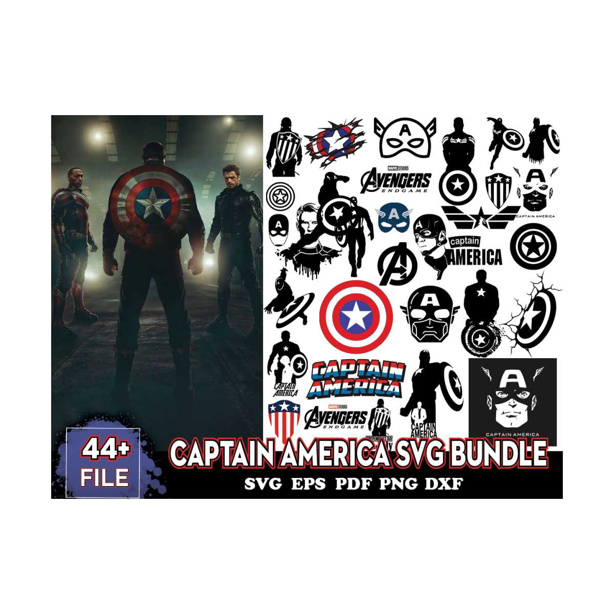 44 Files Captain Marvel Svg Bundle, Avengers Svg | Inspire Uplift