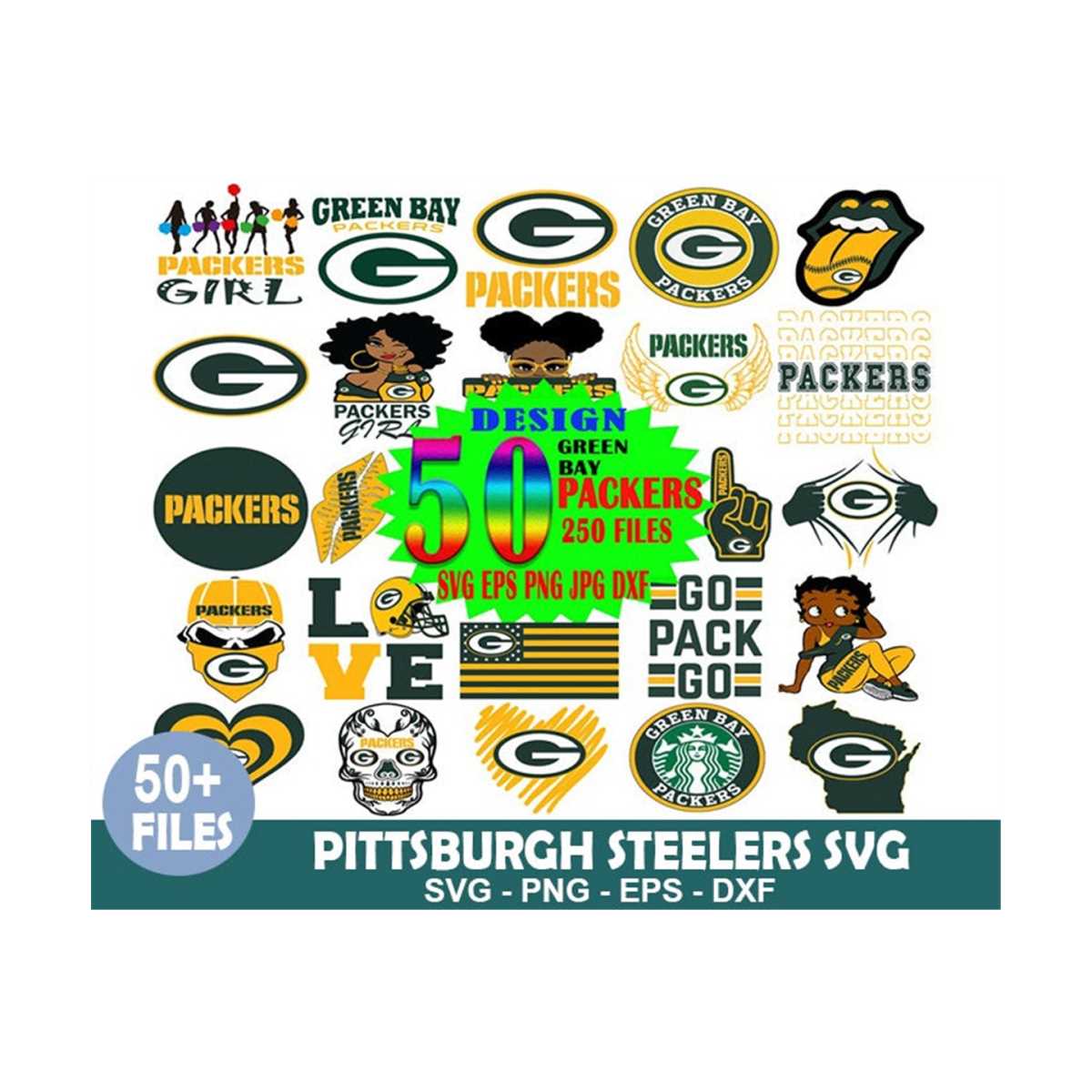 Green Bay Packers SVG Bundle, Packers SVG, Nfl team Logo | Inspire Uplift