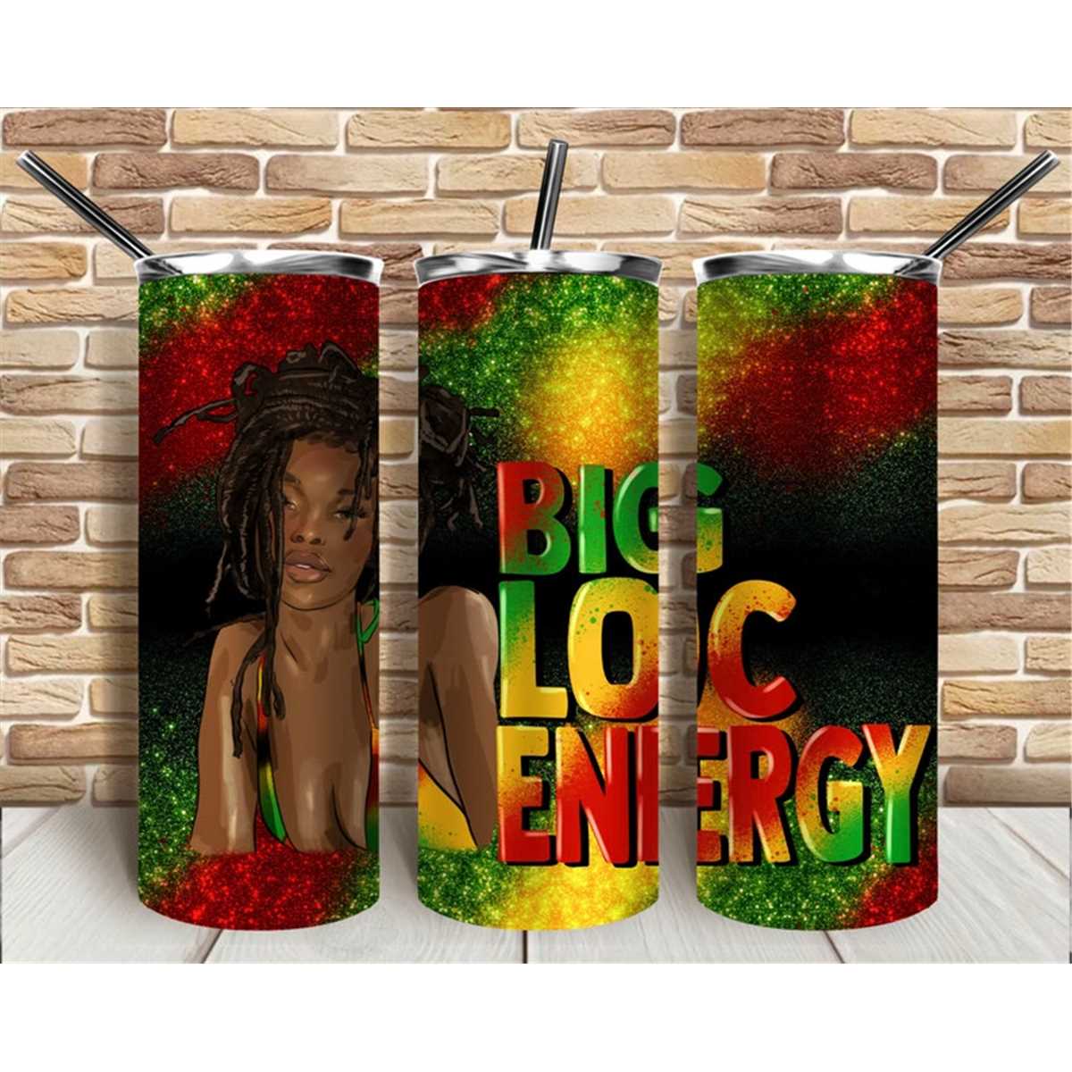 Big loc energy 20oz skinny tumbler png, afro woman png, June | Inspire ...