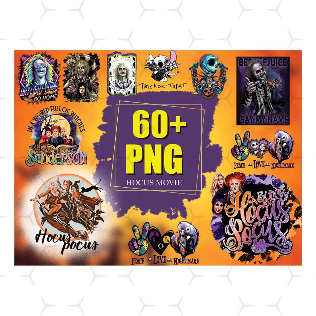 60 Hocus Pocus Character Png Bundle, Halloween Png, Movie Ha | Inspire ...