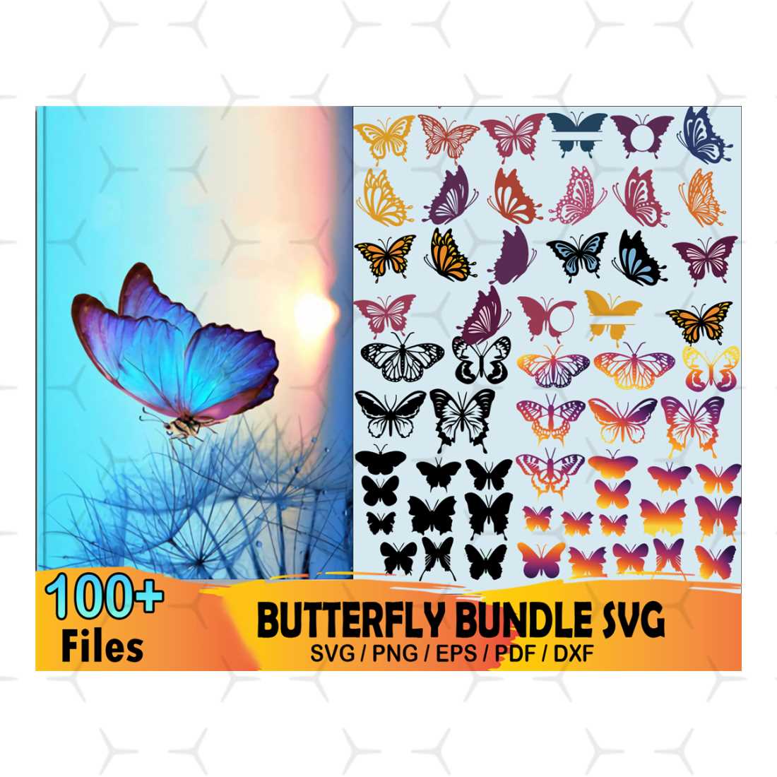 100 Butterfly Svg Bundle, Butterfly Clipart, Butterfly Vecto | Inspire Uplift