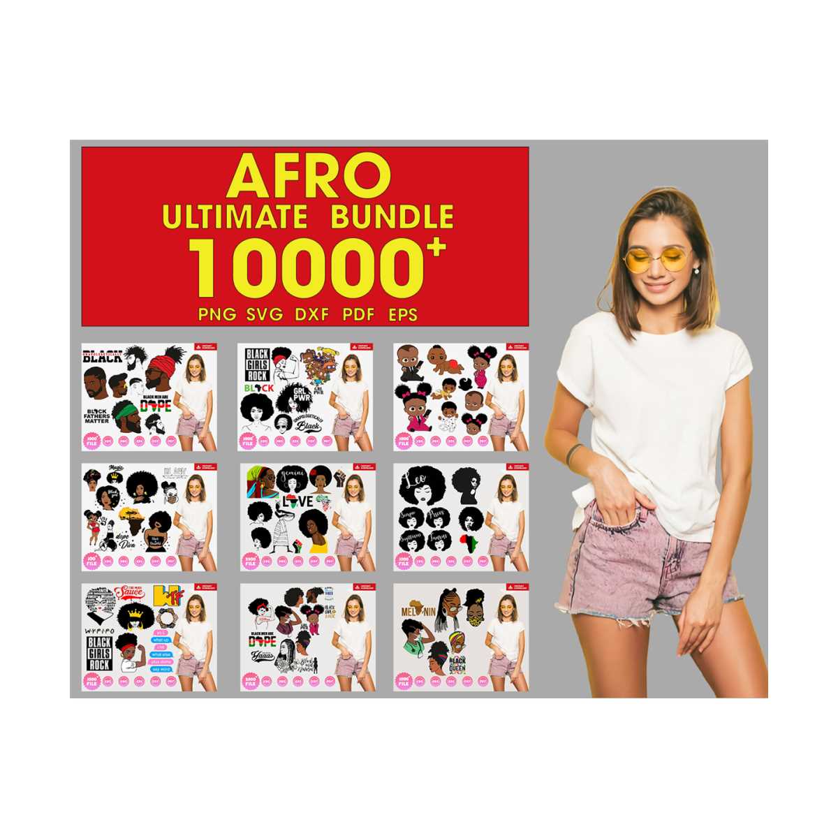 Ultimate Black Girl Svg Bundle Over 10000 Files - Inspire Uplift